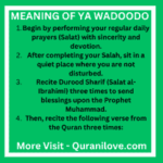 Meaning of Ya Wadoodo (Wadudu) – Benefits and Wazifa